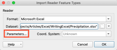 Excel Writer Parameters | Converting Excel to Excel – FME Support Center