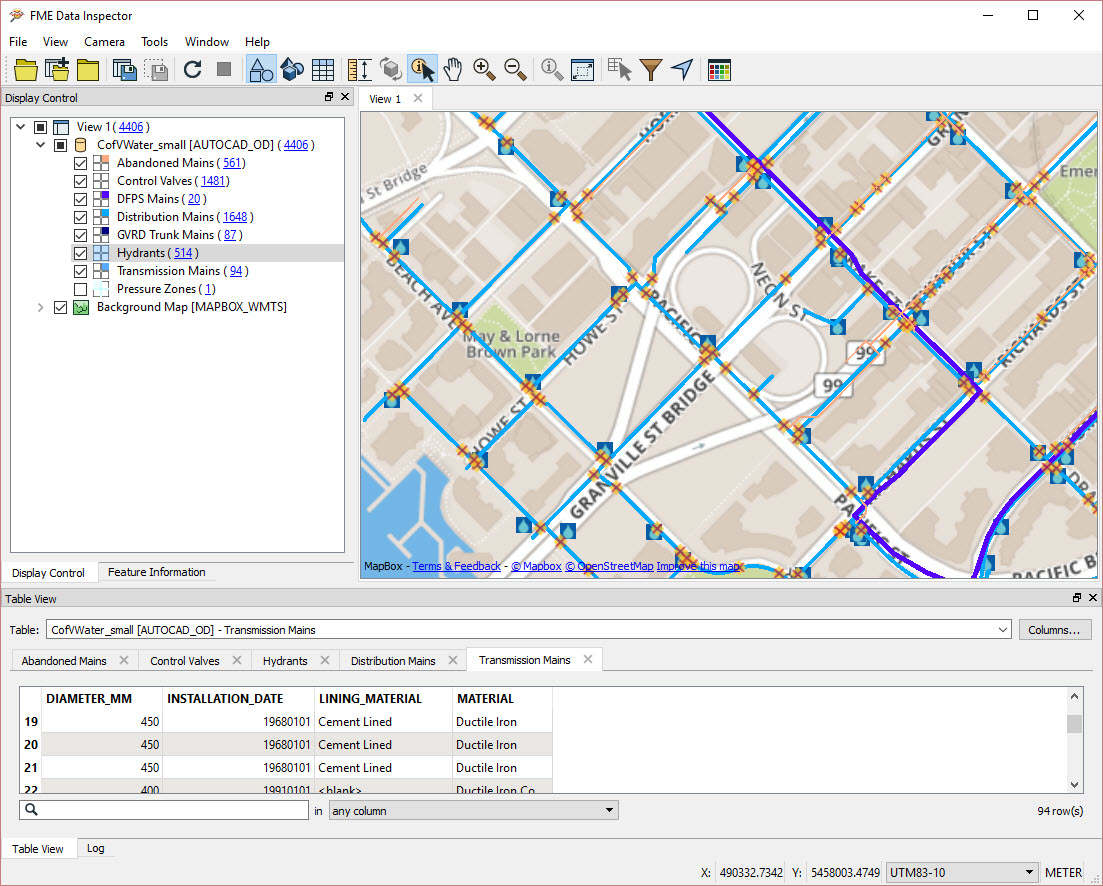 Using the FeatureWriter Transformer with your Database – FME Support Center