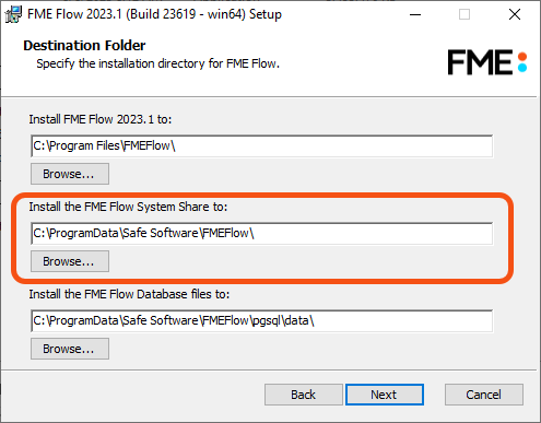 Can I Change the Location of the FME Flow System Share Directory? – FME ...
