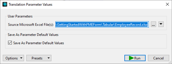 Getting Started With Fme Form Working With Tabletabular Data Fme 0442