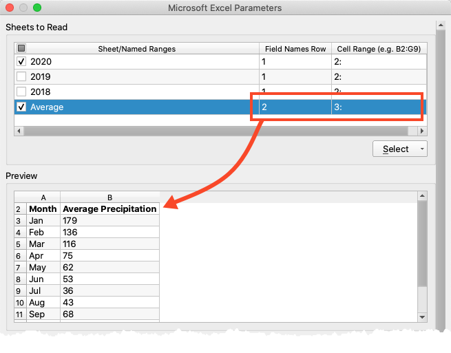 Excel Reader Parameters Converting Excel To Csv Fme Support Center 2855