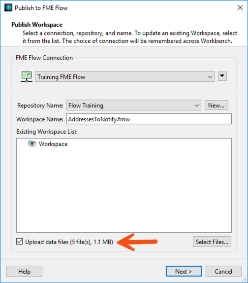 Publish a Workspace to FME Flow and Run It – FME Support Center