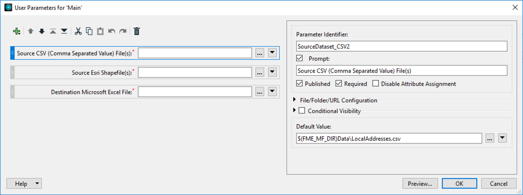 Creating Parameters And Uploading Data For Self Serve Access Fme 3808