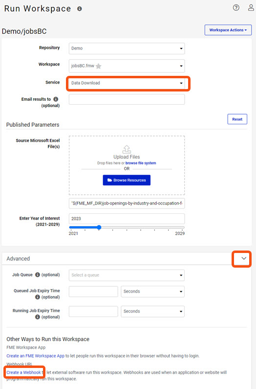 HTML Page with Link to Download Excel File - FME Flow App – FME Support ...
