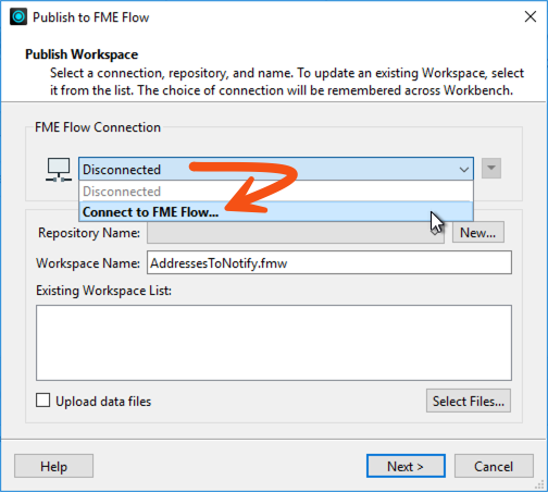 Publish a Workspace to FME Flow and Run It – FME Support Center