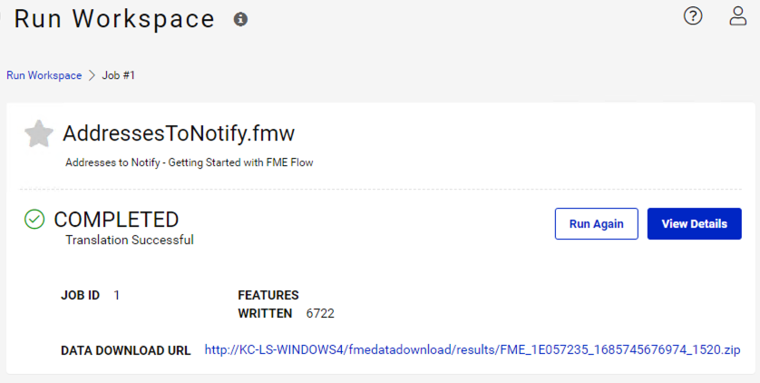 Publish a Workspace to FME Flow and Run It – FME Support Center