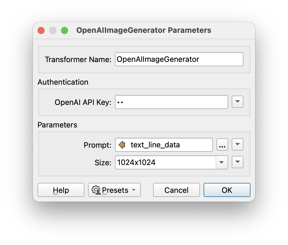 Using the OpenAIImageGenerator – FME Support Center