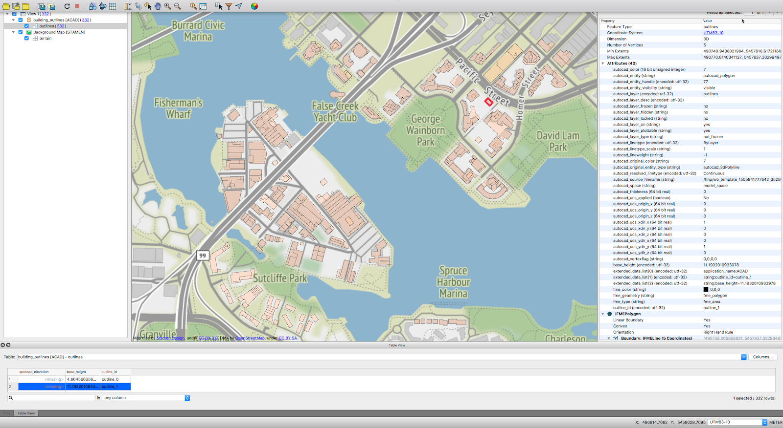 Point Cloud to 3D Terrain Model with Buildings – FME Support Center