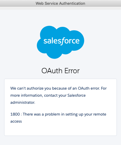 Known Issue: Existing Salesforce integration is no longer working or experiencing an OAuth Error ...