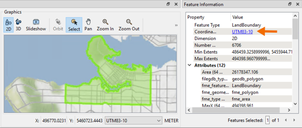 Projection Definition and Coordinate Transformation – FME Support Center