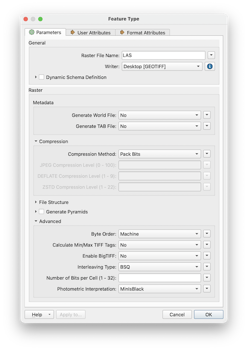 Creating Rasters and DEMs from Point Clouds in FME – FME Support Center
