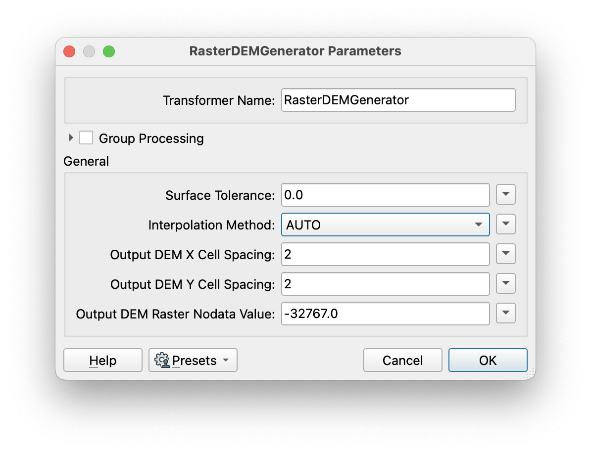 Creating Rasters and DEMs from Point Clouds in FME – FME Support Center