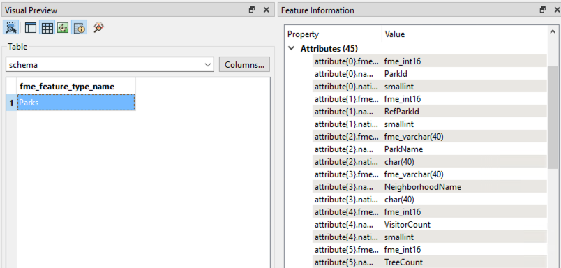 Extracting a Schema Subset for Dynamic Schemas – FME Support Center