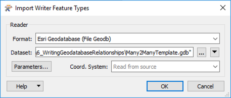 Writing Geodatabase Relationship Classes – FME Support Center