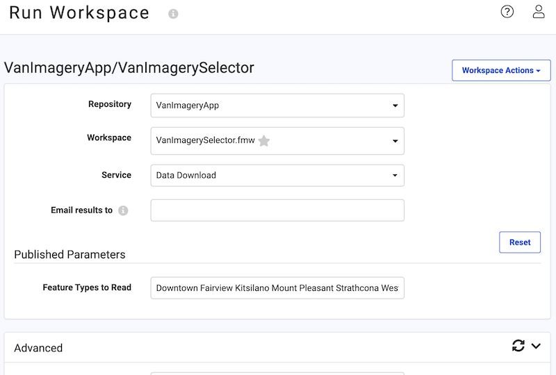 Submitting a Job through an FME Flow Webhook URL – FME Support Center