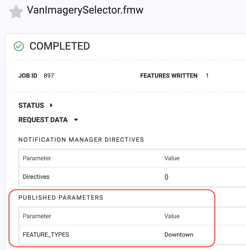 Submitting a Job through an FME Flow Webhook URL – FME Support Center