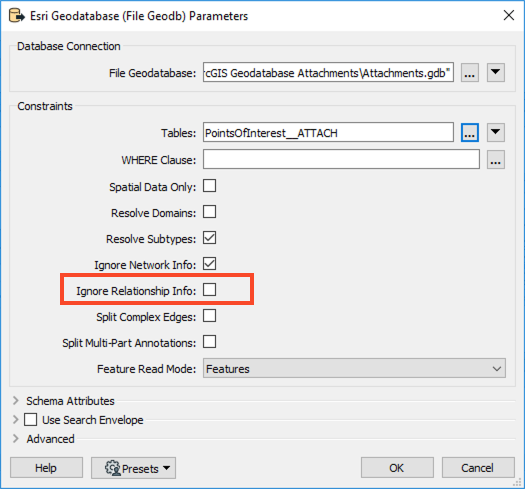 Introduction to Working with Geodatabase Relationship Classes – FME Support Center
