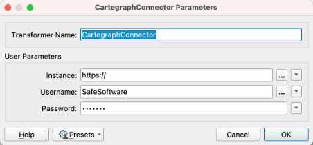 Connecting to Cartegraph – FME Support Center