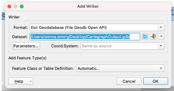 Connecting to Cartegraph – FME Support Center