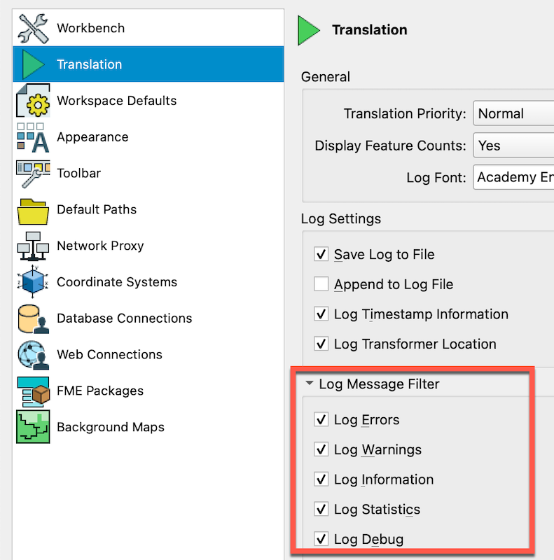FME Flow Debugging Toolbox: Logging Tools – FME Support Center