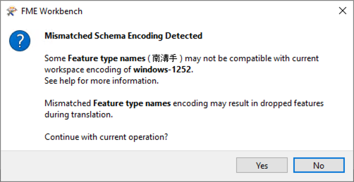 UTF-8 Names FAQ | Encoding in FME – FME Support Center