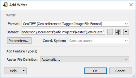 Insetting Rasters | Setting NoData Values with the RasterMosaicker ...