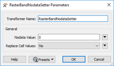 Insetting Rasters | Setting NoData Values with the RasterMosaicker Transformer – FME Support Center