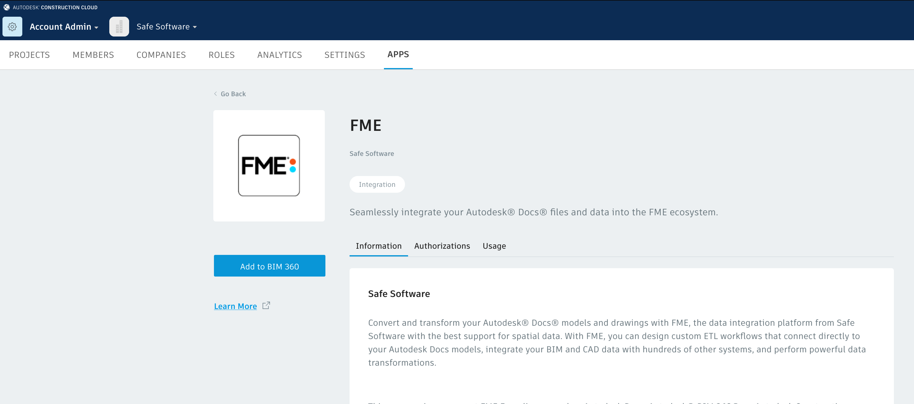 Adding FME through the Autodesk App Store for Use in the ...