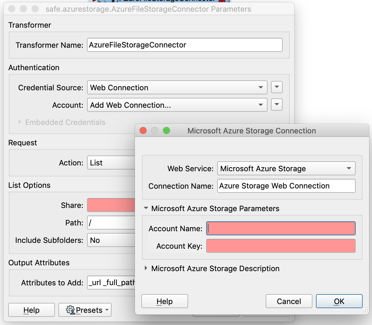 Connecting to Azure Storage in FME – FME Support Center