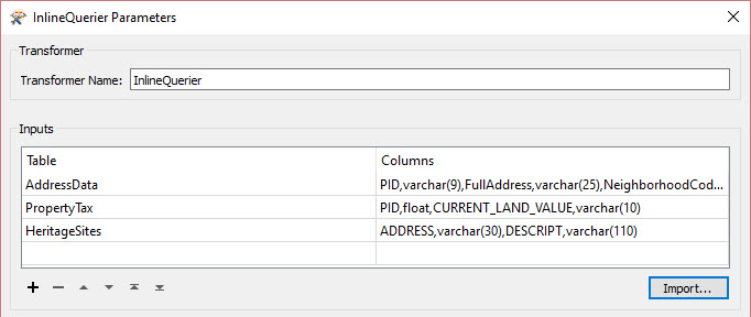 The InlineQuerier Transformer – FME Support Center