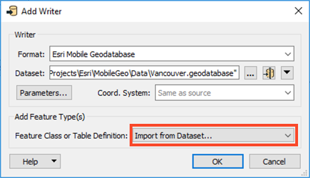 How to Convert to Esri Mobile Geodatabase – FME Support Center