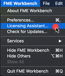 Where to Find my FME Licensing Assistant – FME Support Center