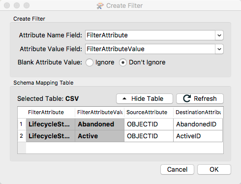 SchemaMapper: Conditional Attribute Mapping – FME Support Center