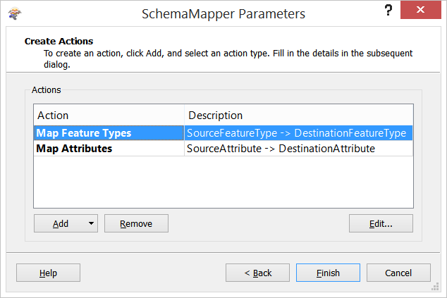 Configuring the SchemaMapper Transformer – FME Support Center