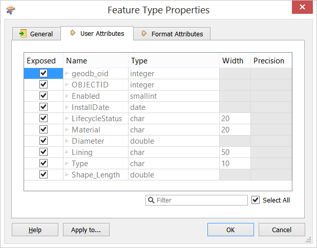 Tutorial: SchemaMapper Transformer – FME Support Center