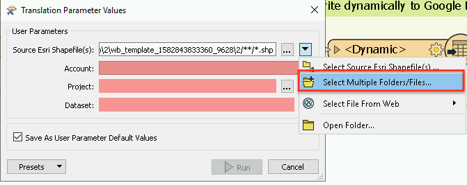 Loading Multiple Files Dynamically Into Bigquery Fme Support Center 