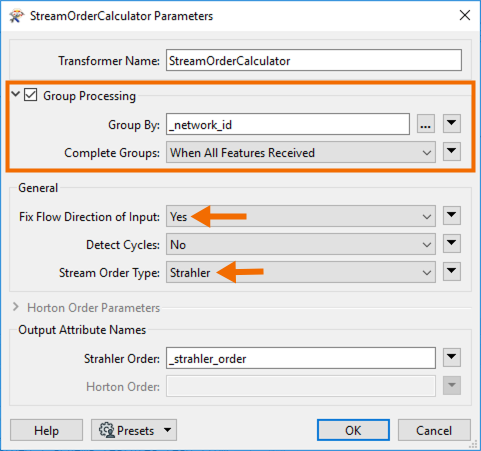Calculate Strahler Stream Order Numbers – FME Support Center