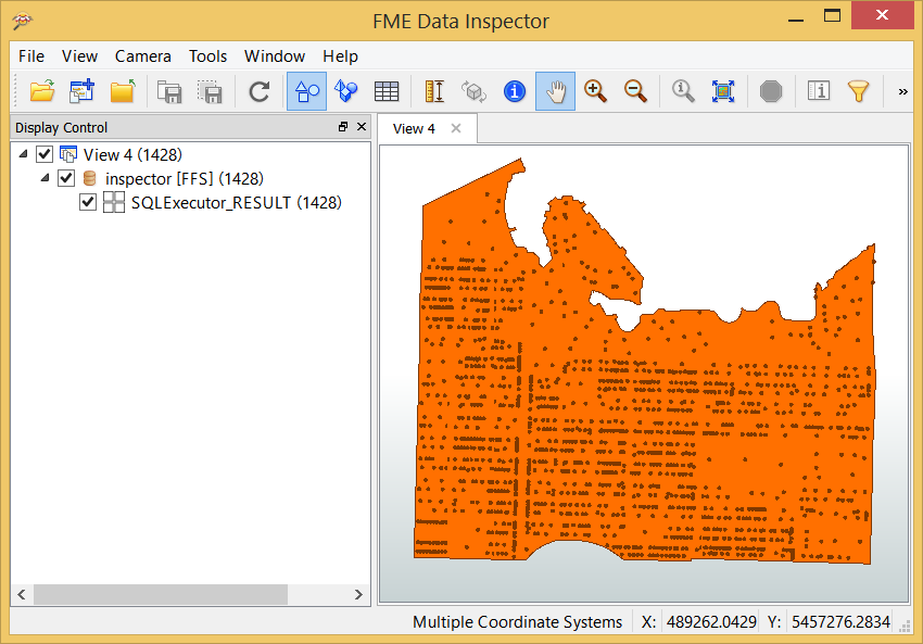 Performing Native Spatial Queries on Database Tables Using the SQLExecutor – FME Support Center