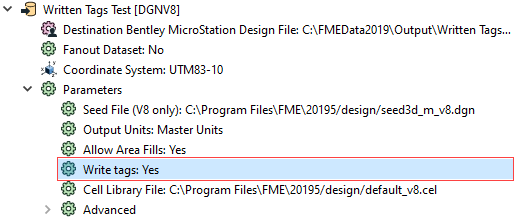 Writing Microstation (DGN) Tags with FME – FME Support Center