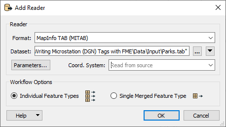 Writing Microstation (DGN) Tags with FME – FME Support Center