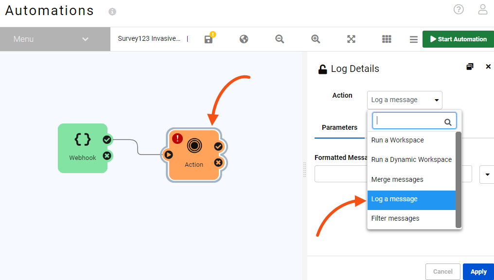 Push Data from ArcGIS Survey123 to an Application in Real-time with Webhooks – FME Support Center