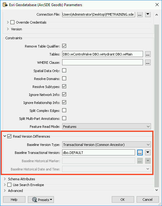 Extracting Differences from an ArcSDE Geodatabase – FME Support Center
