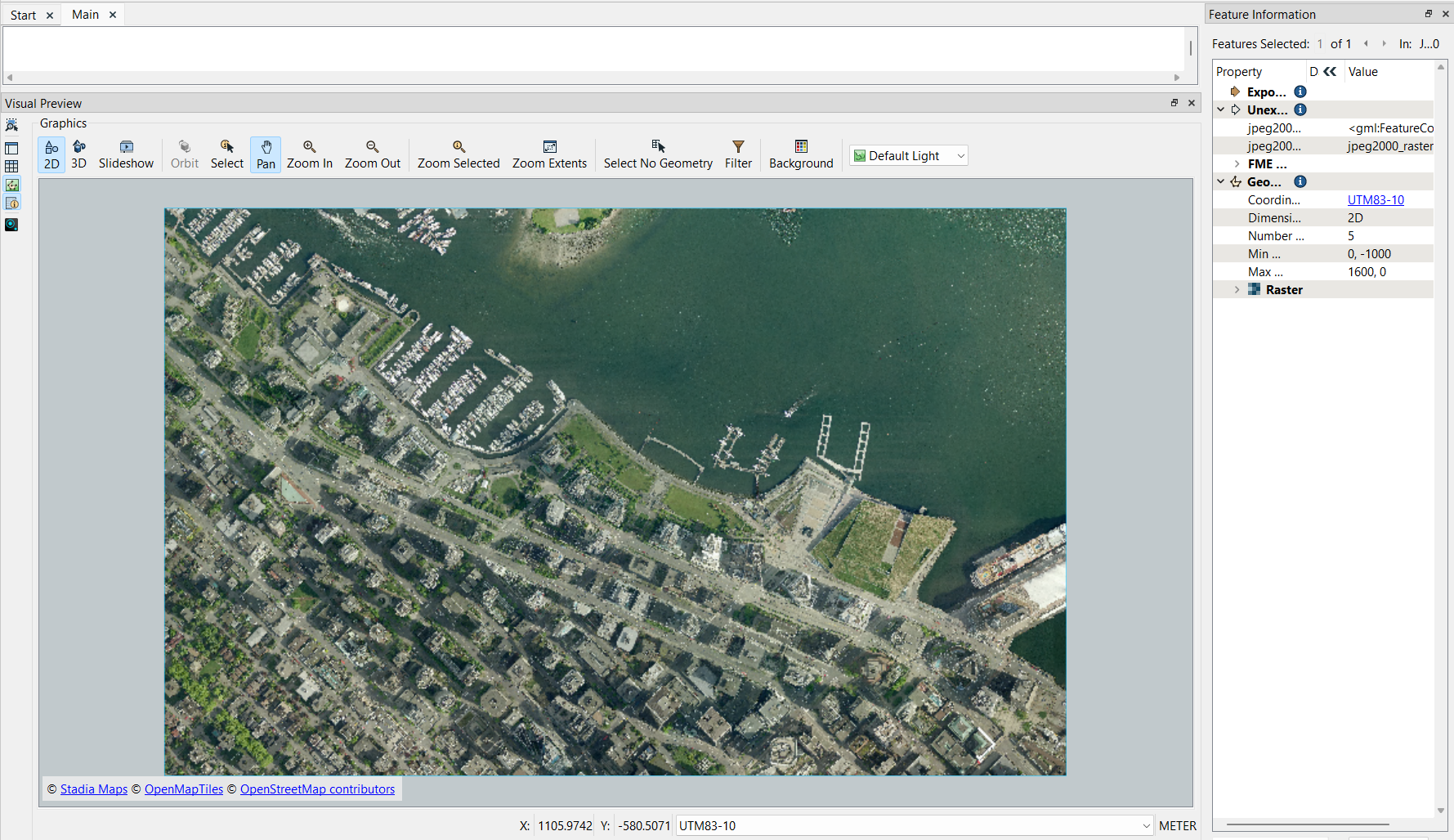 Raster to Raster Translation (Geotiff to JPEG) with Reprojection – FME ...