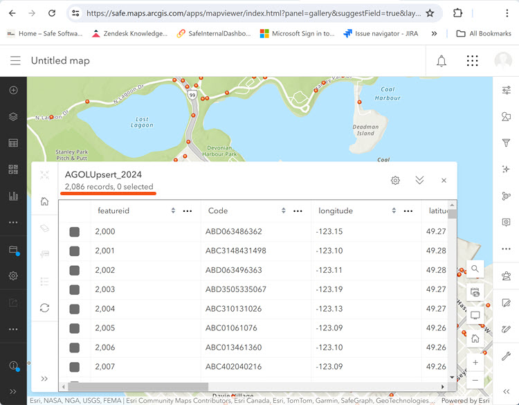 Updating Arcgis Online Feature Services Using Upsert Fme Support Center 