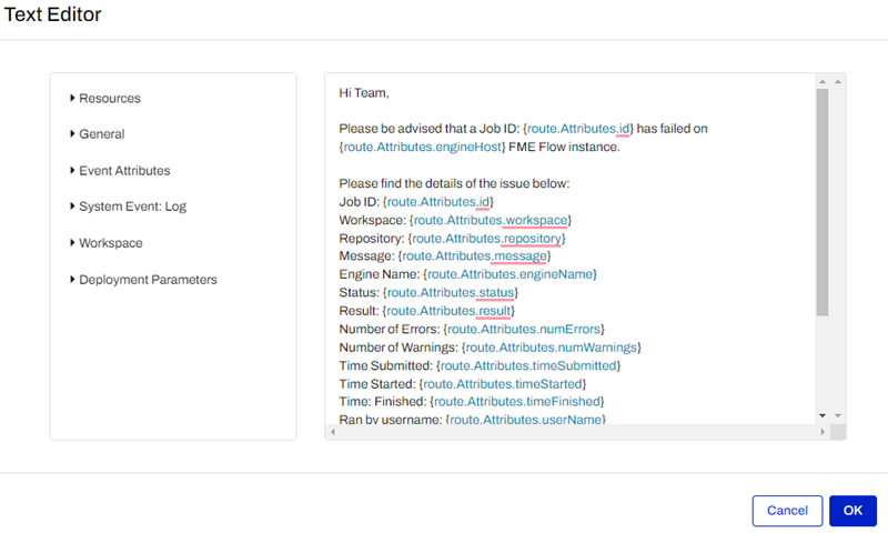 Send Email Notification on Failed or Cancelled Jobs – FME Support Center