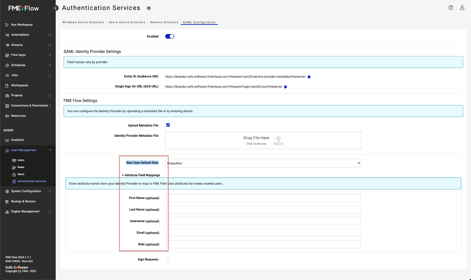 FME Flow Troubleshooting: SAML – FME Support Center