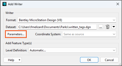 Writing Microstation (DGN) Tags with FME – FME Support Center