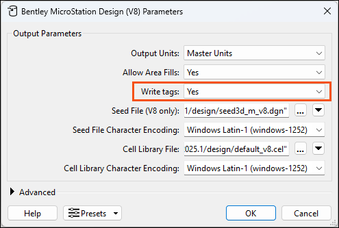 Writing Microstation (DGN) Tags with FME – FME Support Center