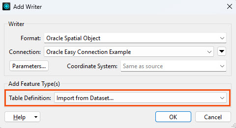 Converting to Oracle: Write to an Existing Table – FME Support Center
