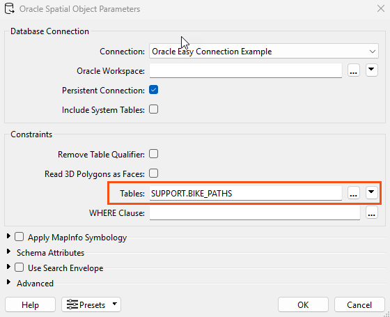 Converting to Oracle: Write to an Existing Table – FME Support Center
